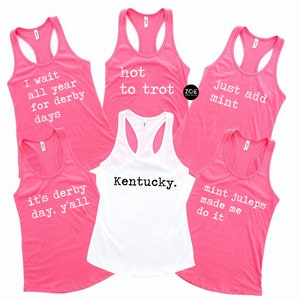 70+ QUOTES Matching Derby Bachelorette Party Tank Tops, Derby Bridal ...