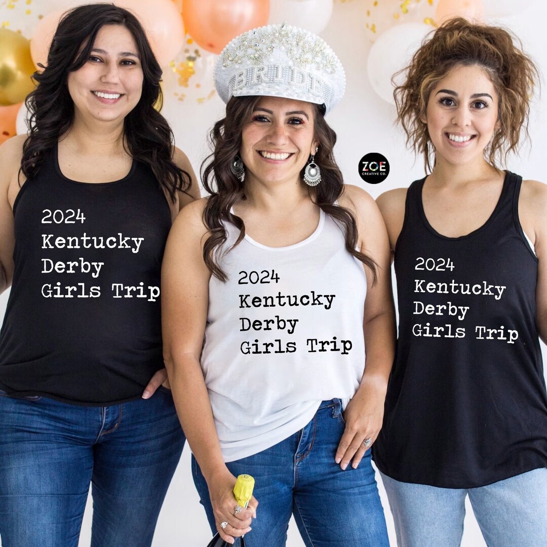 Personalized 2024 Kentucky Derby Tank Tops, Derby Party Shirts ...
