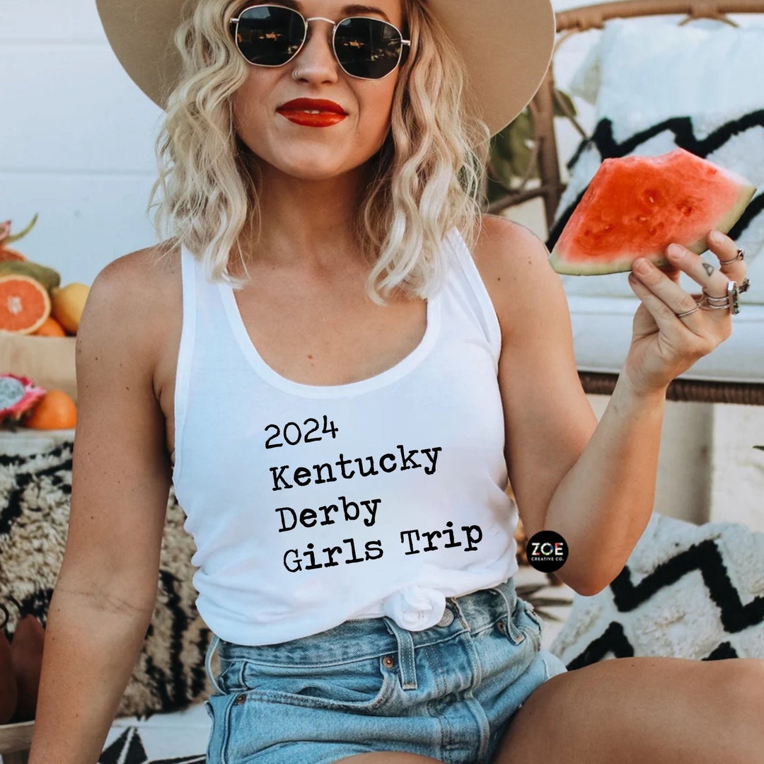 2024 Kentucky Derby Girls Trip, Derby Tank Tops for Women, Equestrian ...