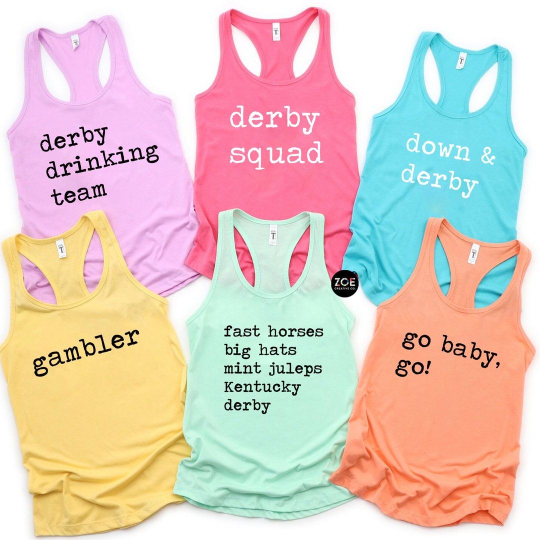 70+ QUOTES Kentucky Derby Tank Tops, Cute Derby Tanks for Women, 2024 ...
