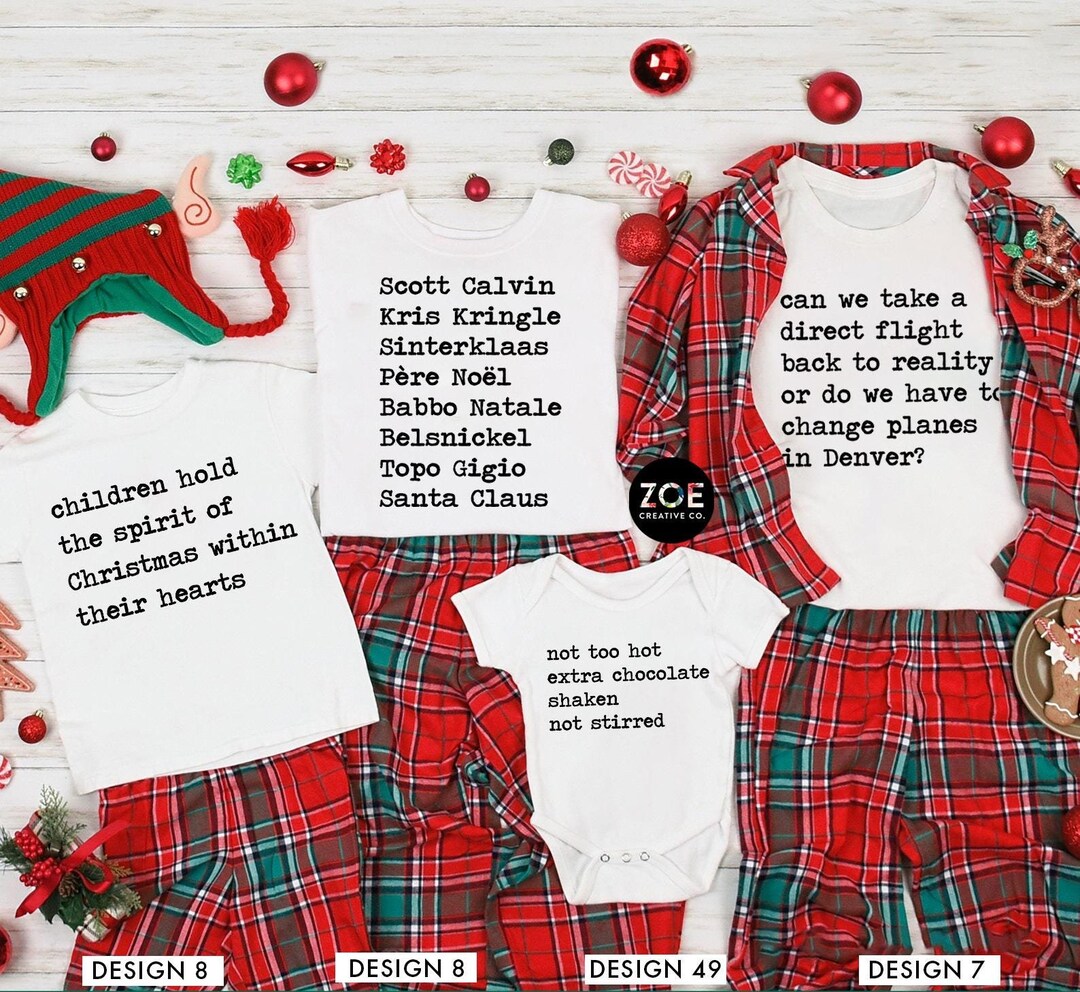 The Santa Clause Shirts for Family, Matching Santa Clause Movie Shirts ...