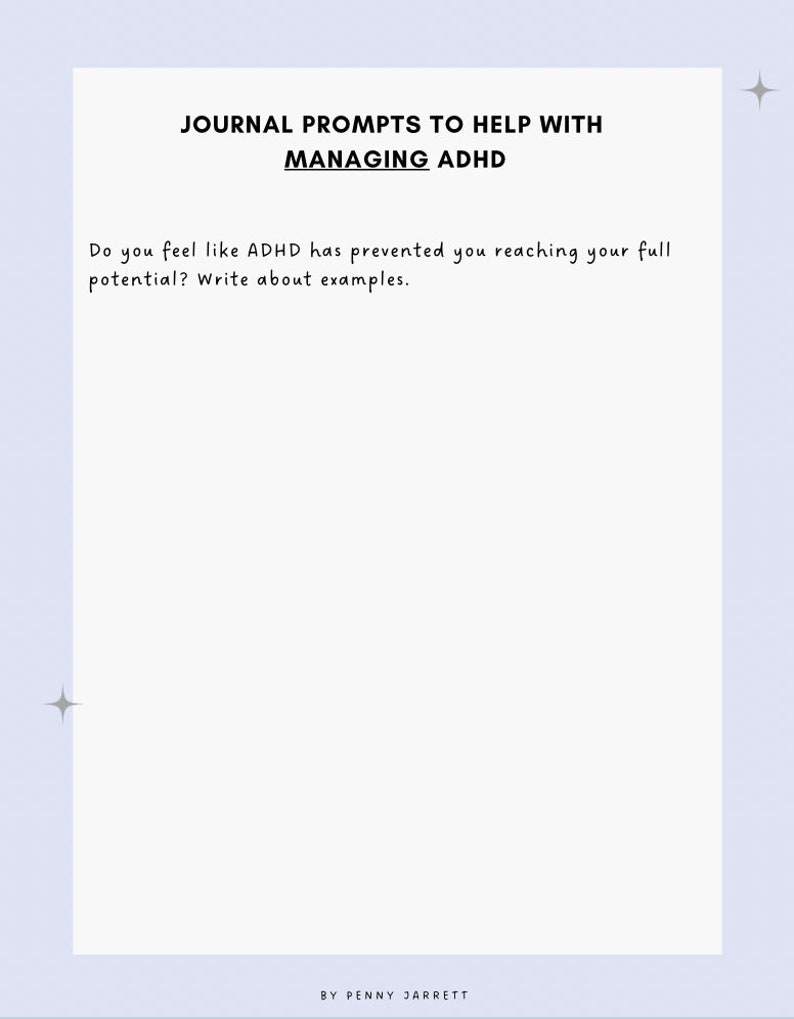 Understanding ADHD Workbook & Guide - Etsy
