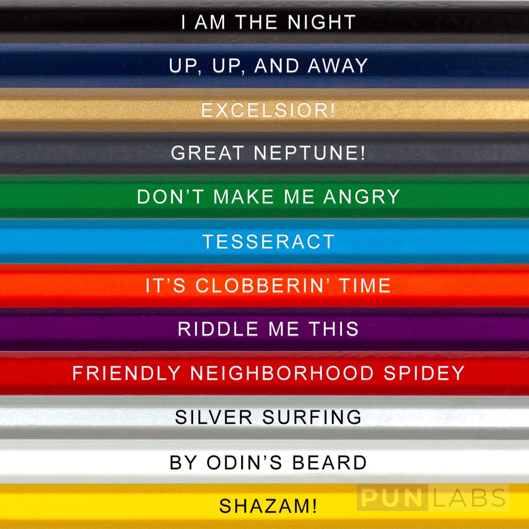 Superhero Colors Colored Pencil Set for Fans of Comics Set - Etsy