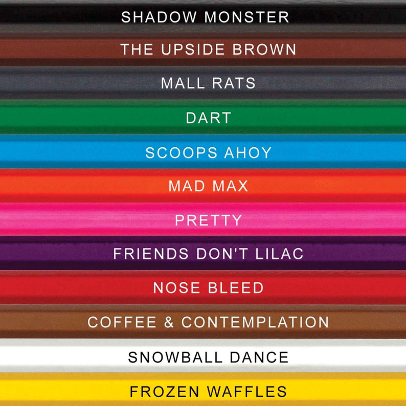 Stranger Colors Colored Pencils for Fans of the Show - Etsy