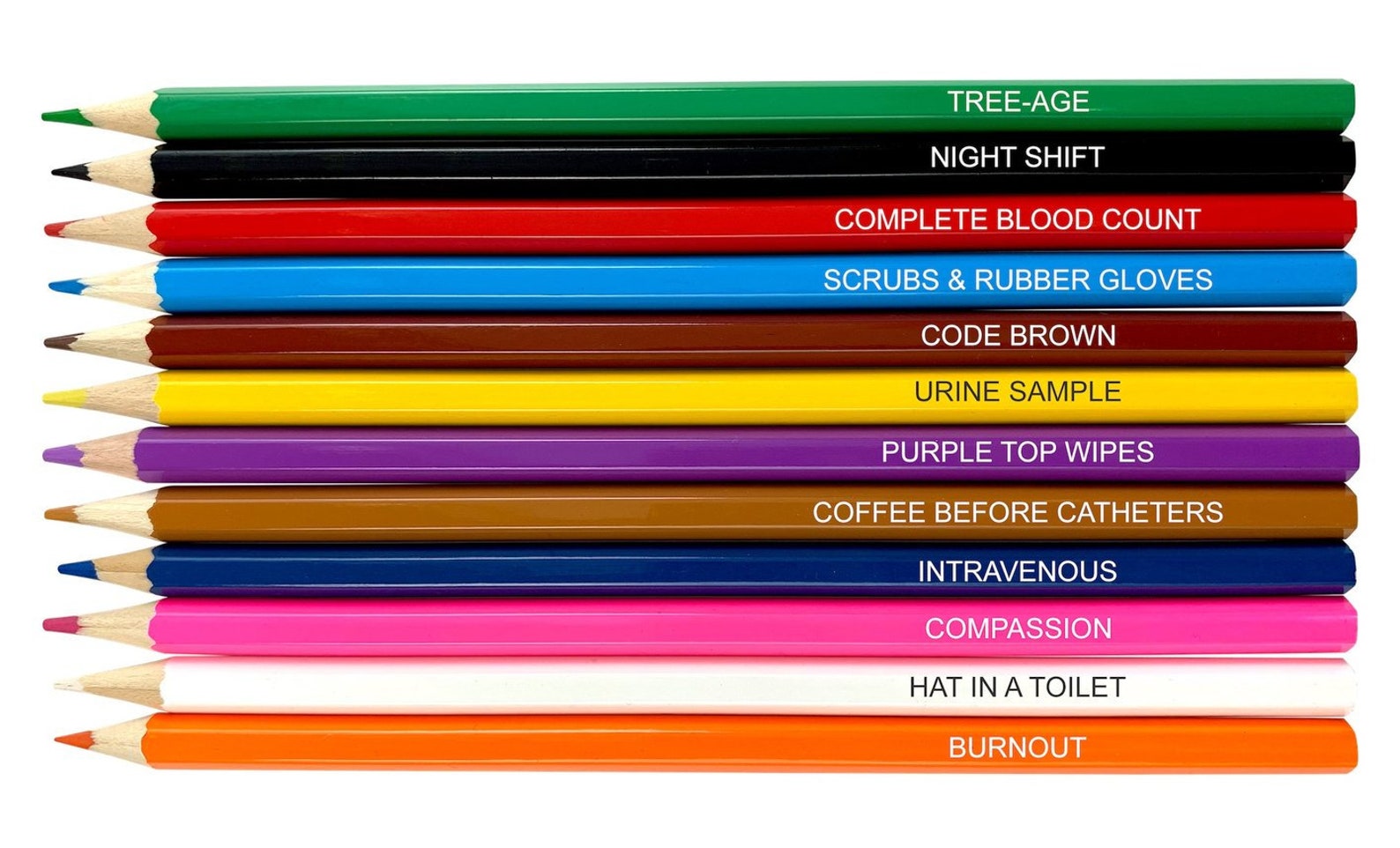 Nurse Colors Nursing-Themed Colored Pencils | Etsy