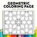 PRINTABLE Adult Coloring Page, Relaxing Coloring Sheet, Geometric ...
