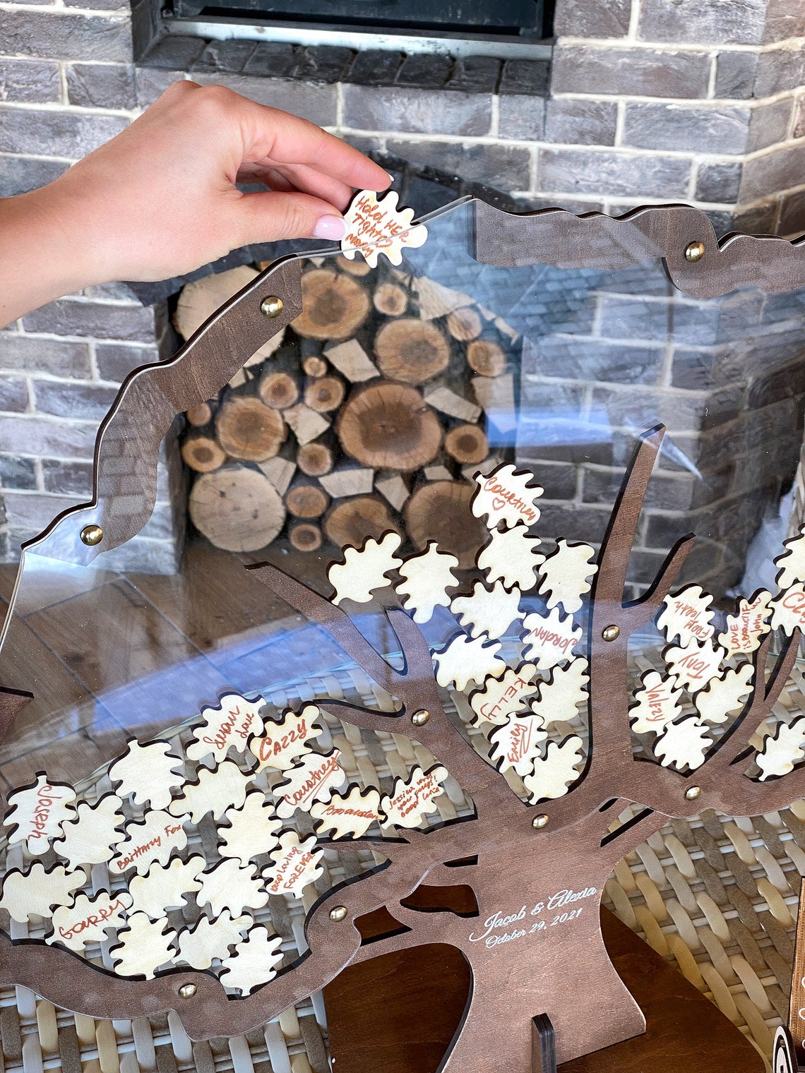 Tree Wedding Guest Book Unique Guestbook Wedding Guest Book - Etsy