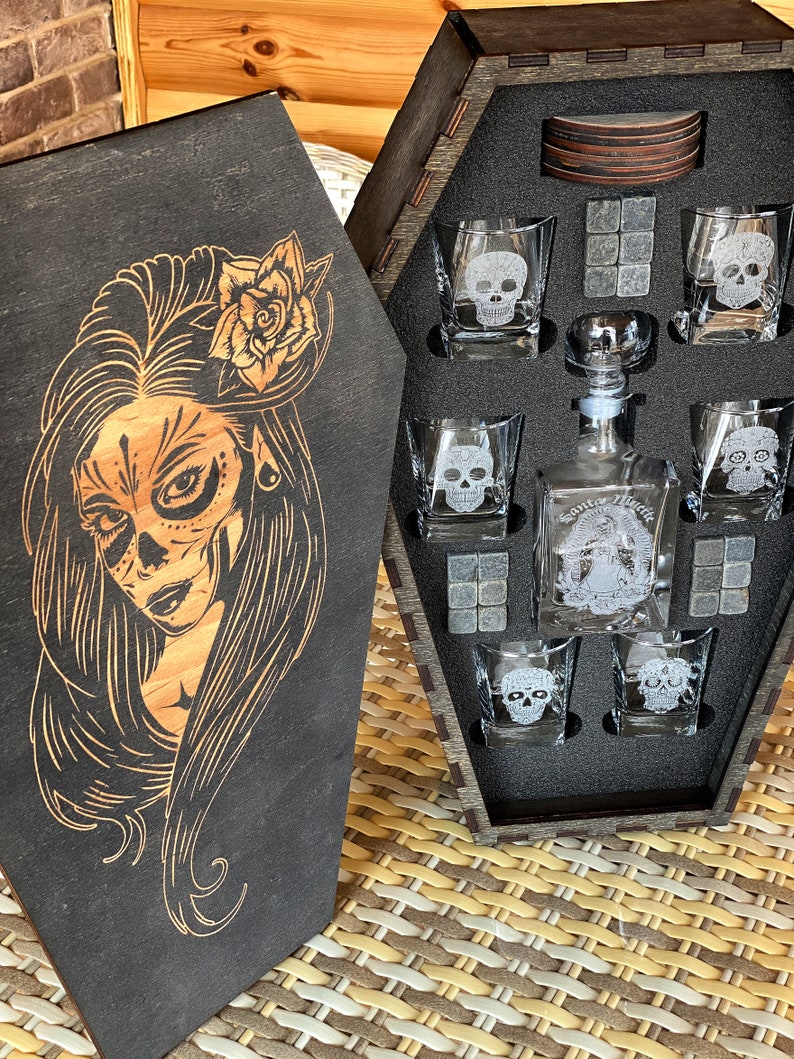 Dia De Los Muertos Santa Muerte Unique Gift by WEDDING HAPPY | Etsy
