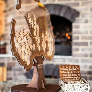 Tree Wedding Guest Book, Unique Guestbook, Wedding Guest Book ...