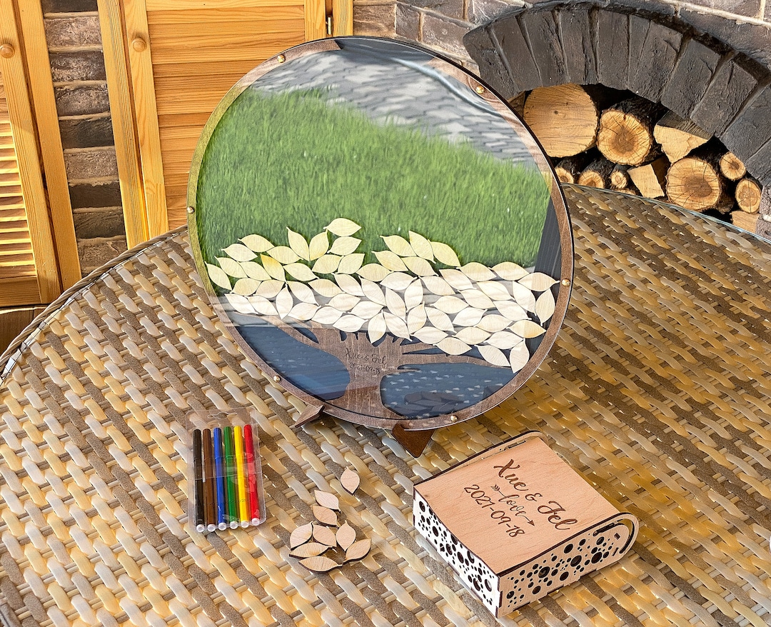 Family Tree Template, Rustic Guest Book, Guest Book Minimalist, Family ...