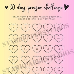 30 Day Prayer Challenge - Etsy