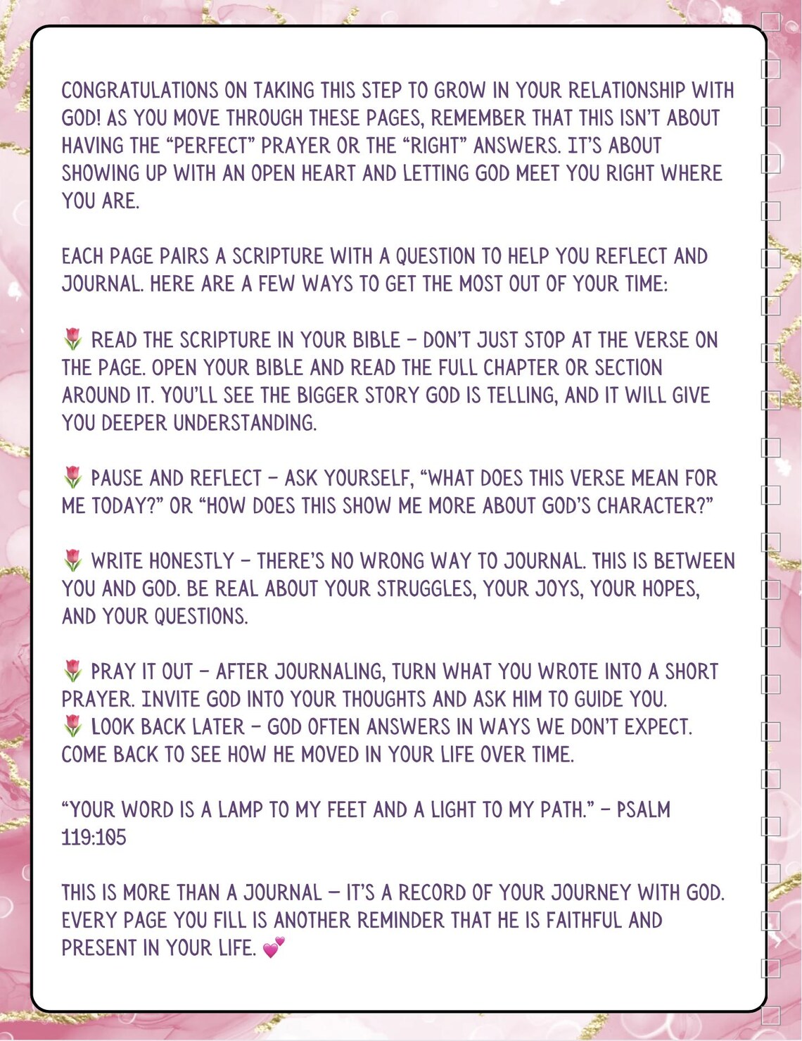 30-day Prayer Journal With Scriptures & Guided Questions | Printable ...