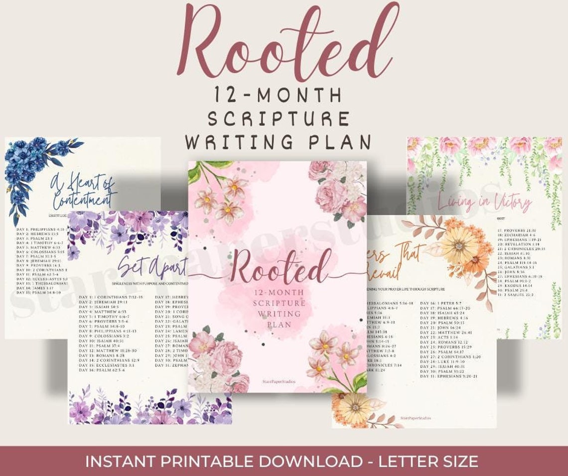 2025 Scripture Writing Plans | PRINTABLE - Etsy