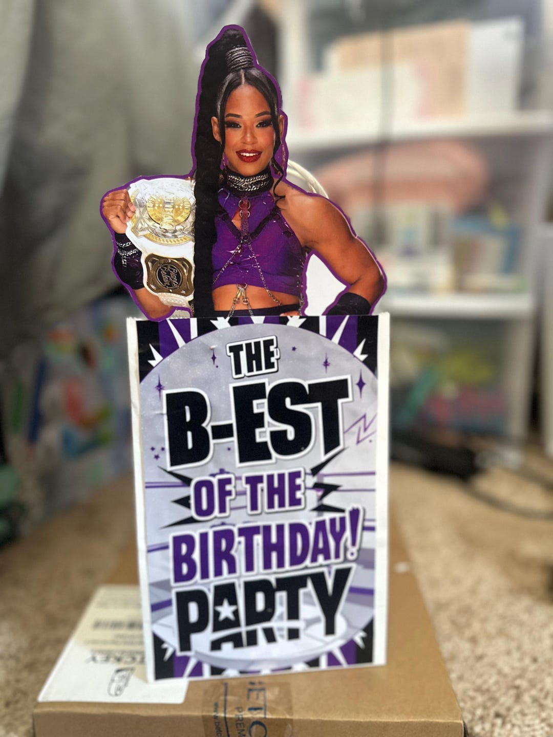 WWE Digital Favor Bag | Custom Birthday Printable | Wrestling Party Bag ...