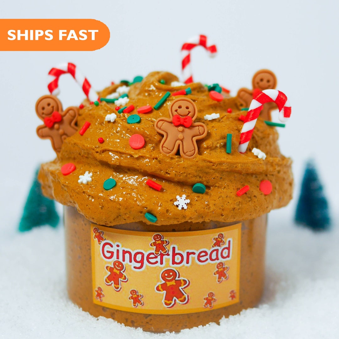 Gingerbread Cookies Slime Christmas Slime Kit Christmas Gift - Etsy