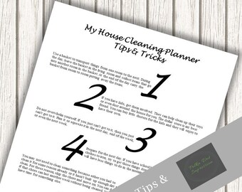 My House Cleaning Planner Schedule & Checklists Organized | Etsy