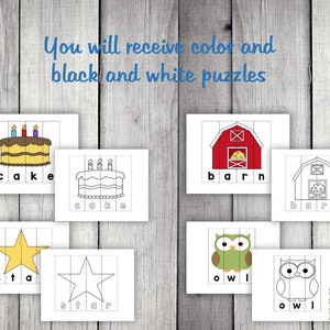 Build My Word 2 in 1 Puzzle for Preschool and Kindergarten | Printable ...