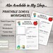 Meet the Teacher Night Sign in Sheet for Parent or Guardians, Classroom ...