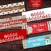 Merry Christmas Red Bag Toppers, DIY Printable Bag Toppers, Sandwich ...