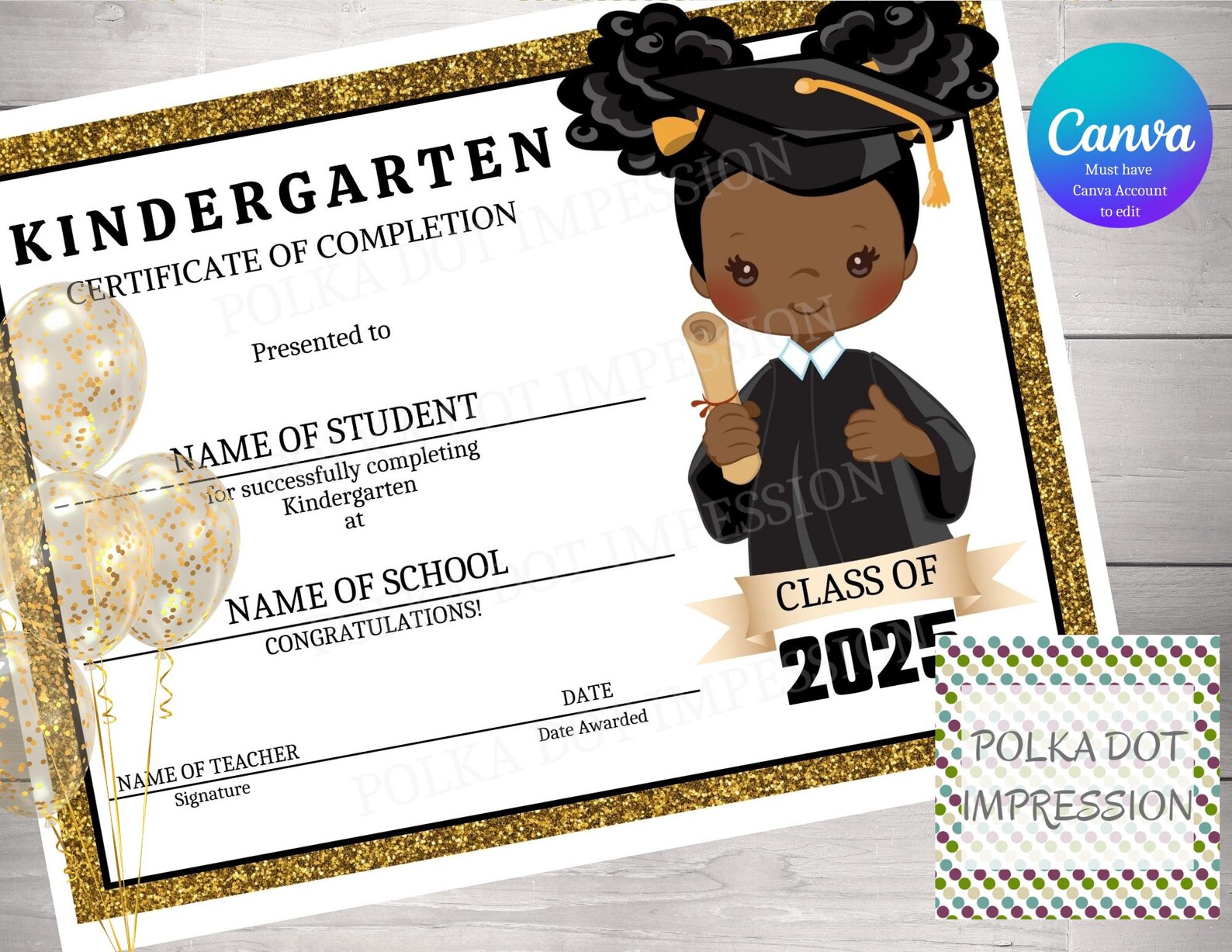Kindergarten Completion Award Bundle Pack, Graduation Achievement ...