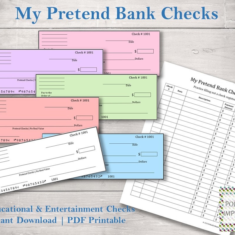 Pretend School Register - Etsy UK