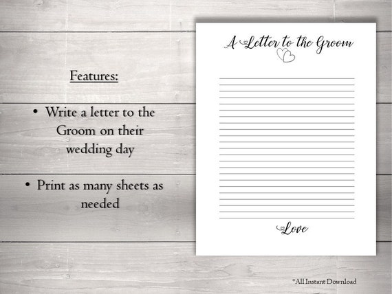 Sample wedding day love letters to groom | Beachweddingtips.com