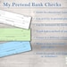 My Pretend Bank Checks | Pretend Play Checks for Kids | Play Check With ...
