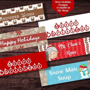 Snowman Soup Christmas Bag Toppers, Hot Chocolate Treat Bags for ...