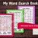My Word Search Book for Children | Kindergarten Learning Worksheets ...