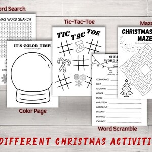 Christmas Activity Bundle for Children | Holiday Learning Worksheets ...
