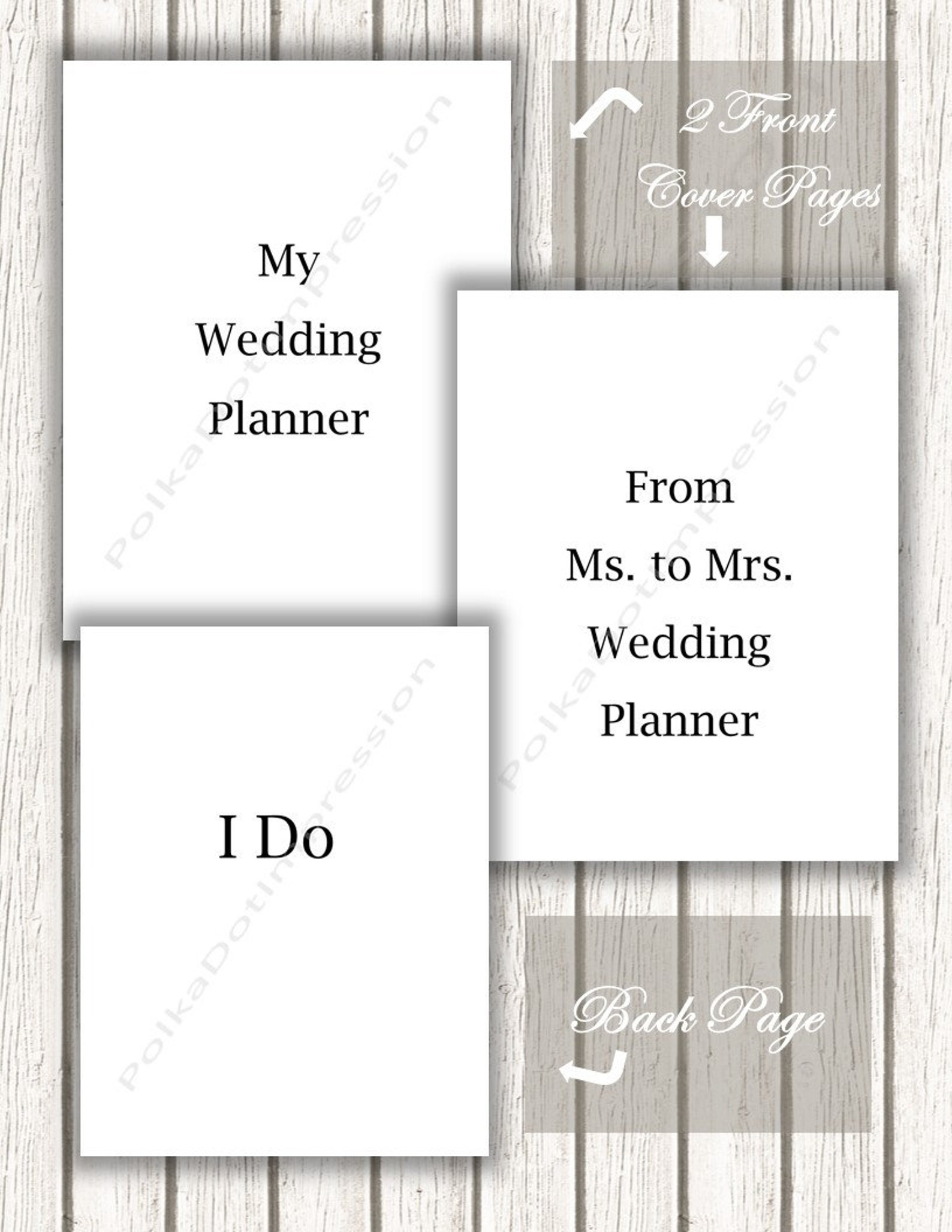Neat & Simple Wedding Planner, Printable Wedding Planner PDF, Wedding ...