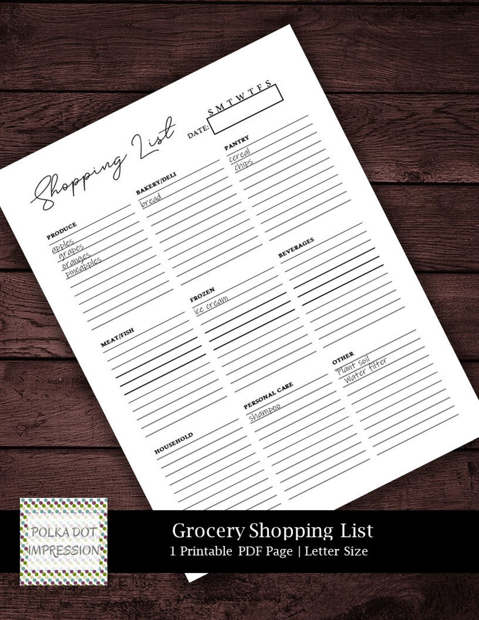 Grocery Planning, Shopping List, Sort Your Groceries With Ease ...