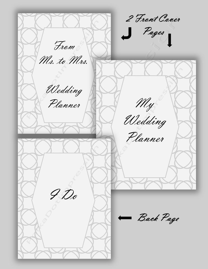 Silver Simple Wedding Planner, Elegant Wedding Planner, DIY Wedding ...
