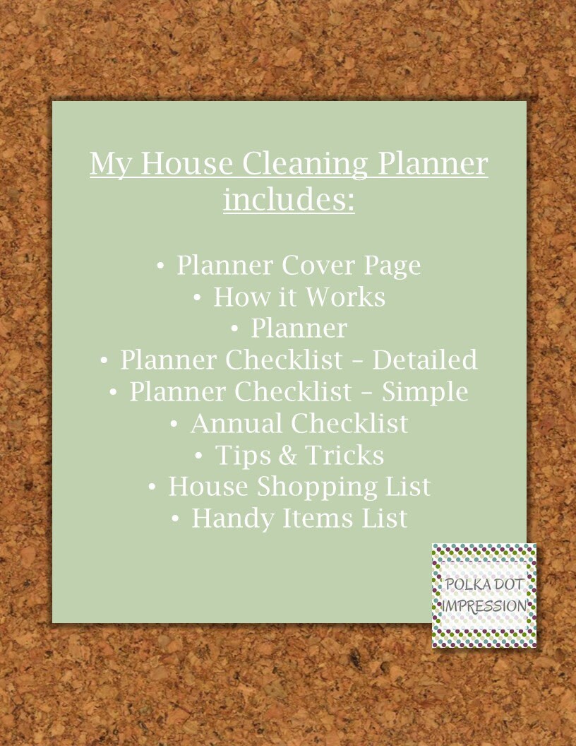 House Cleaning Checklist, Simple Routine Cleaning, Chore Tasks, Daily ...