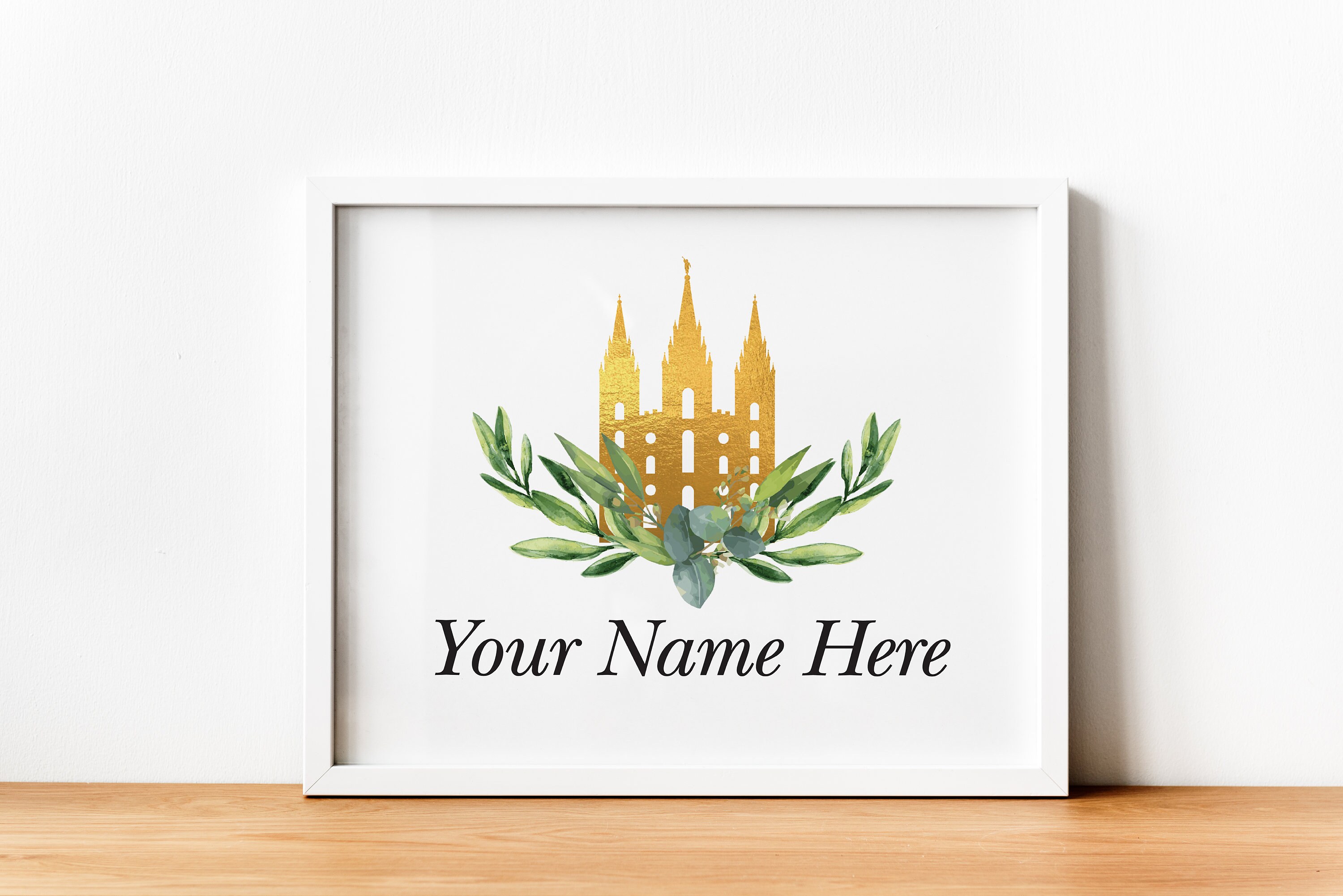 Personalized LDS Temple Name Print Lds Baptism Print LDS - Etsy
