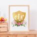 Pink Floral LDS CTR Shield Printable Digital Wall Art Print Decor - Etsy