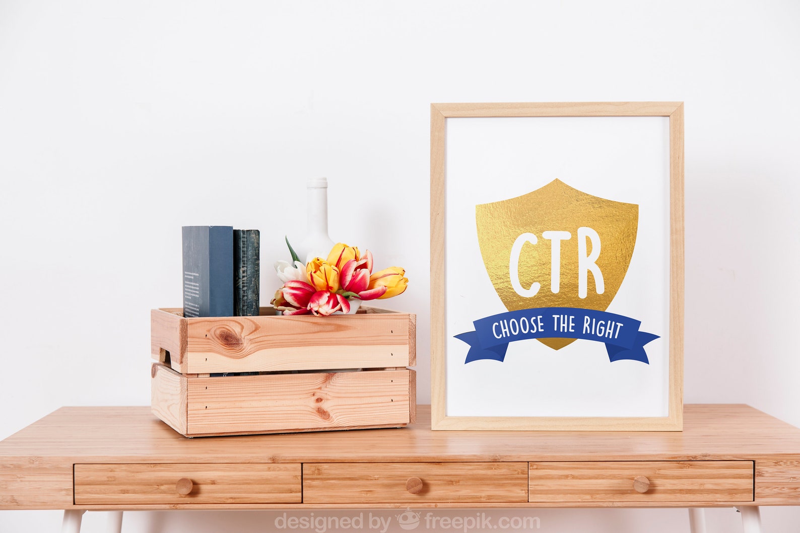 Blue Banner CTR LDS Printable, Faux Gold Foil Lds Ctr Shield, LDS ...