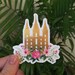 LDS Gold Temple Pink Floral Sticker Waterproof - Etsy