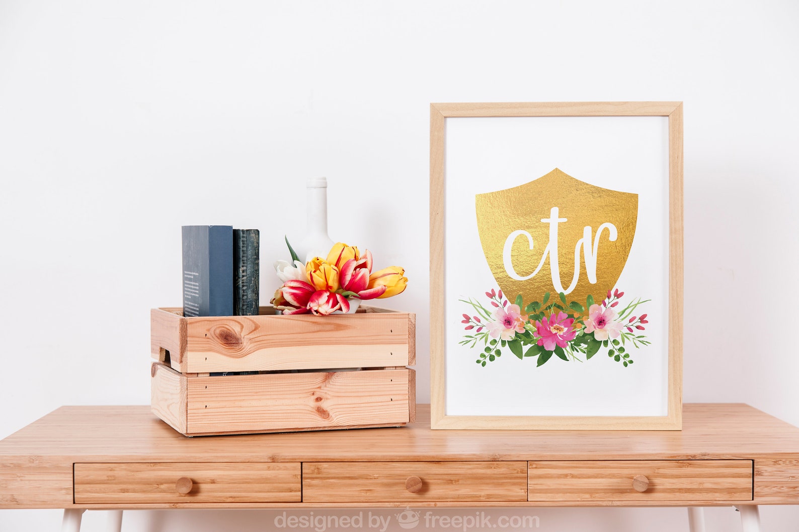 Pink Floral CTR LDS Printable Faux Gold Foil Lds Ctr Shield - Etsy