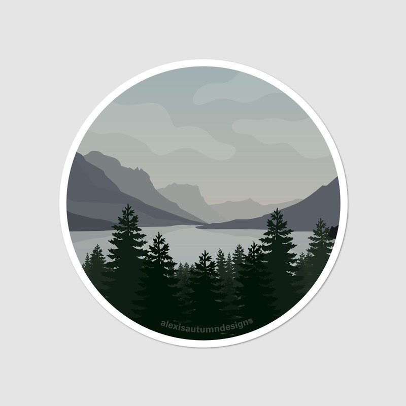 Mountain Sticker - Etsy