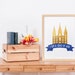 Blue Banner LDS Temple Printable, Faux Gold Foil Lds Temple, LDS ...