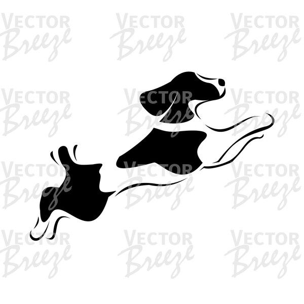 Jumping Dog Svg - Etsy