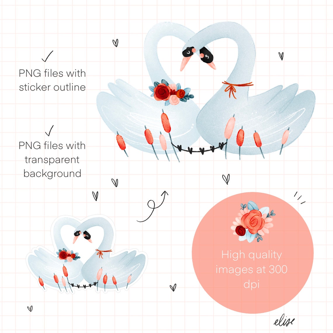 Valentines Day Clipart, Cute Valentines Day Stickers, Digital Stickers ...