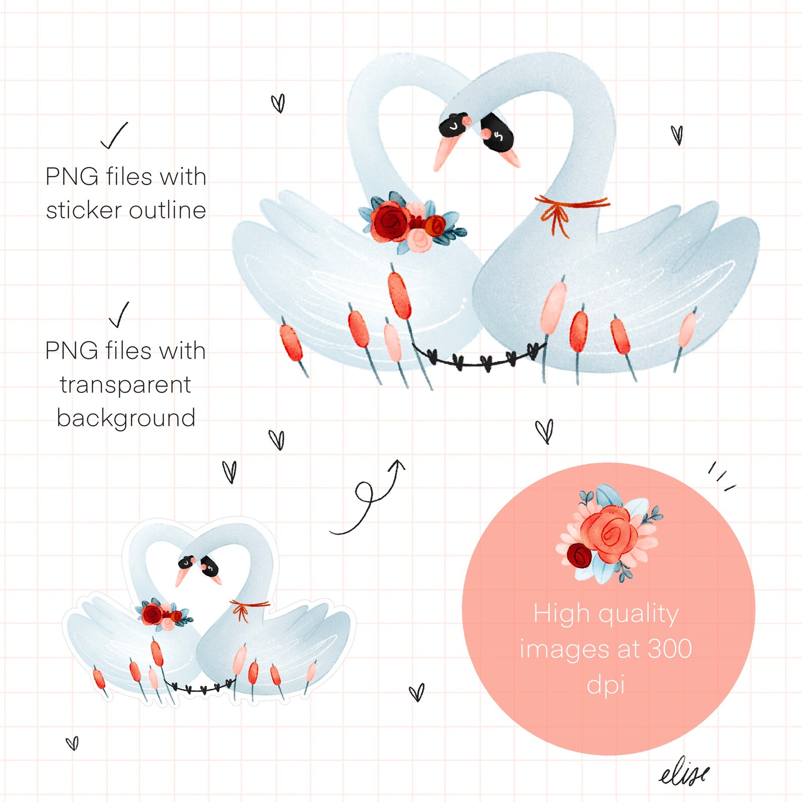 Valentines Day Clipart, Cute Valentines Day Stickers, Digital Stickers ...