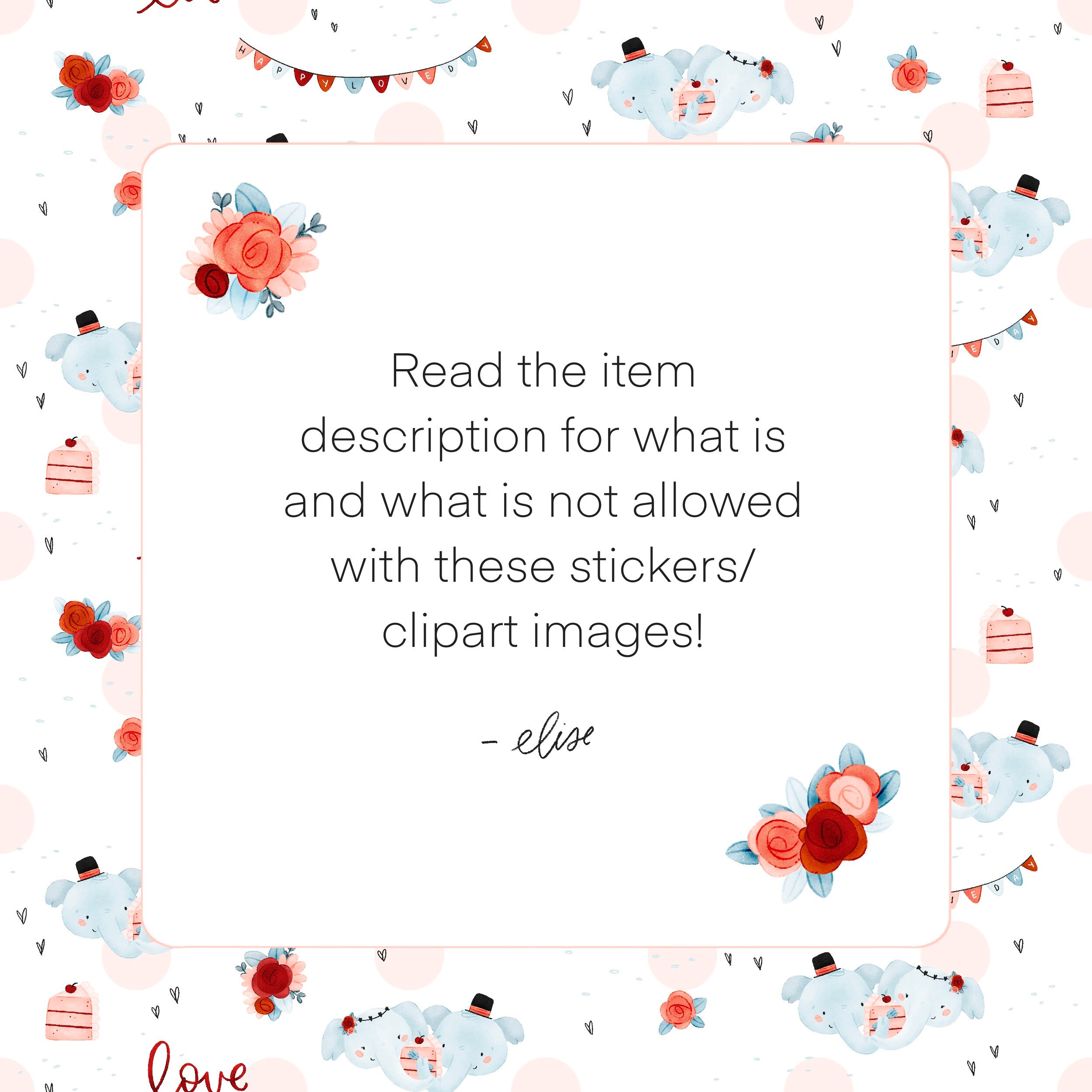 Valentines Day Clipart, Cute Valentines Day Stickers, Digital Stickers ...