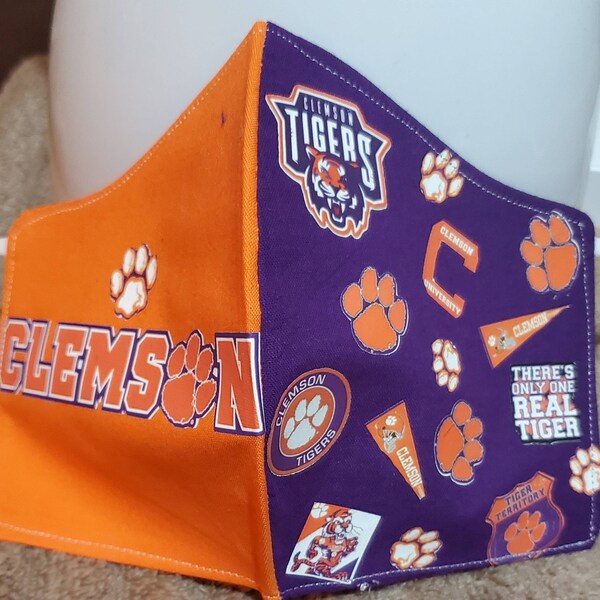 Clemson Mask - Etsy