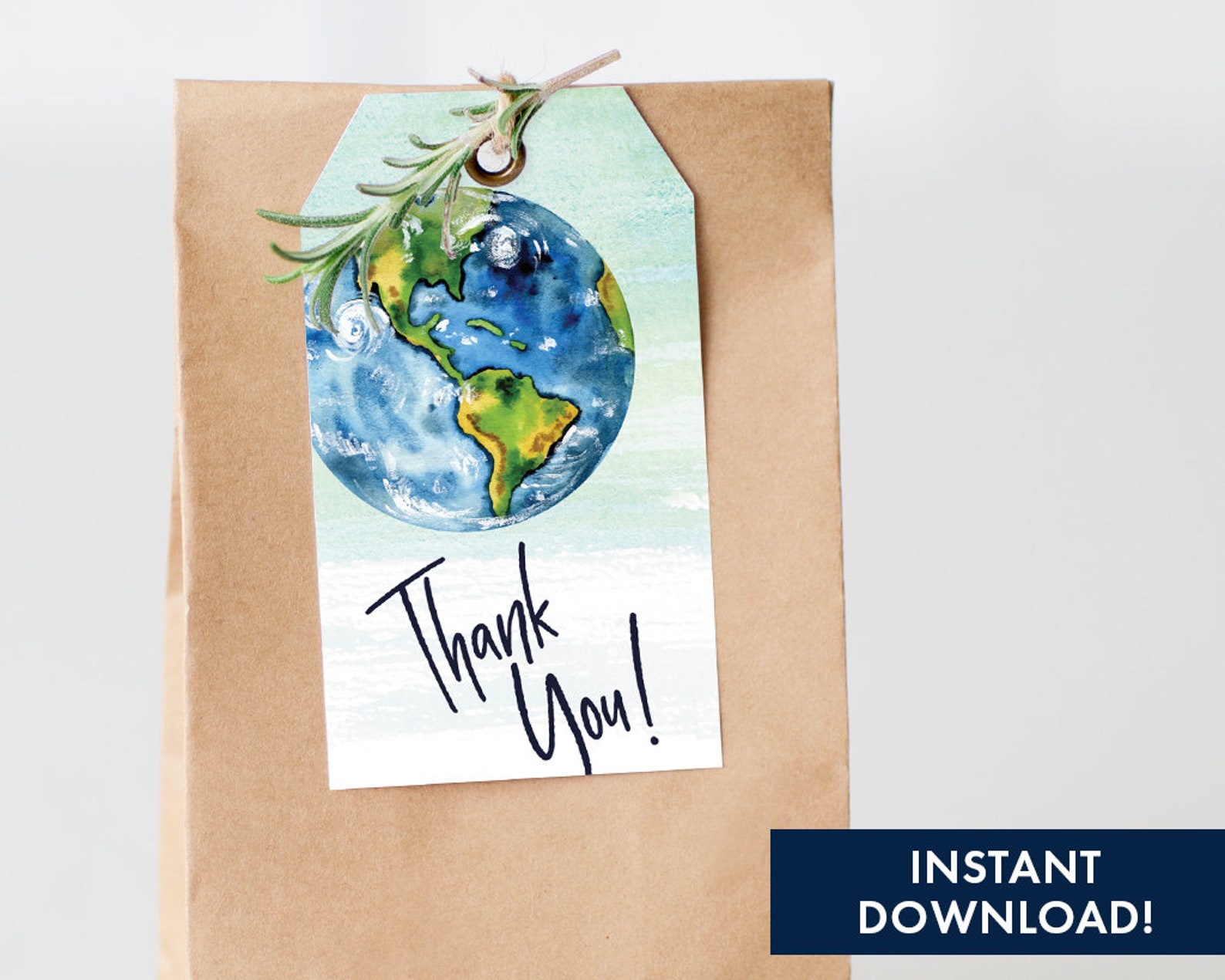 Welcome to the World Thank You Gift Tag, Favors Tags, Globe, Travel ...