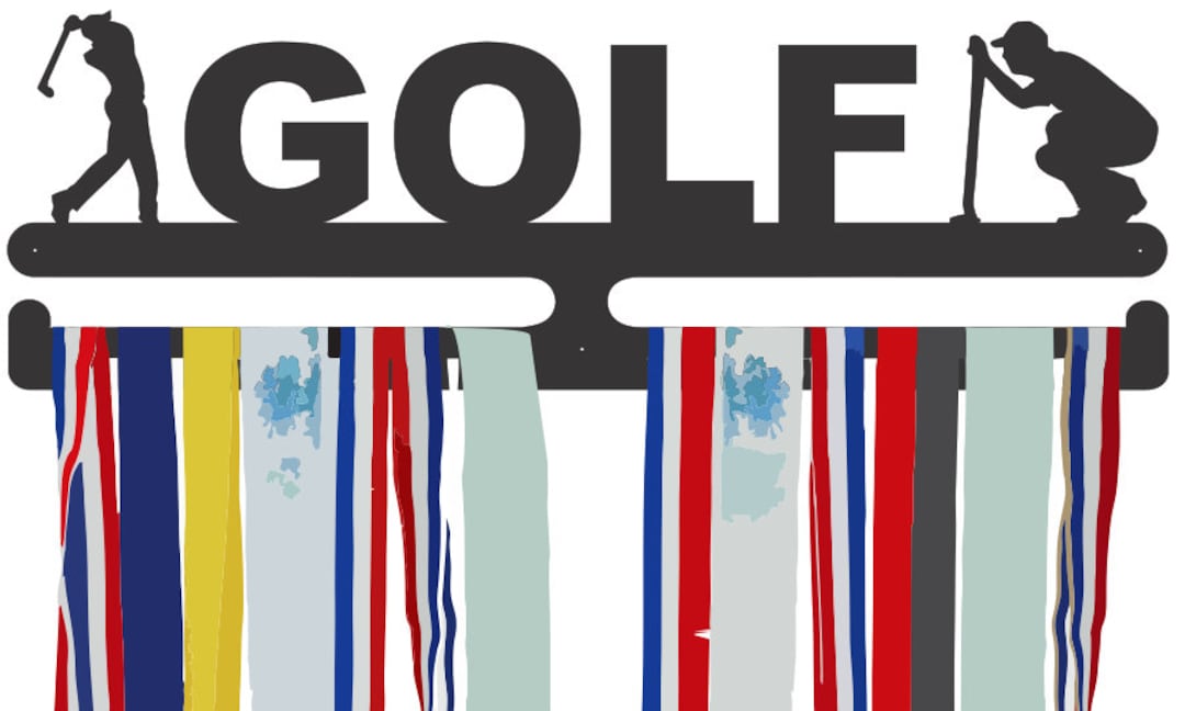Golf Medal Hanger Mens Golf Award Display - Etsy