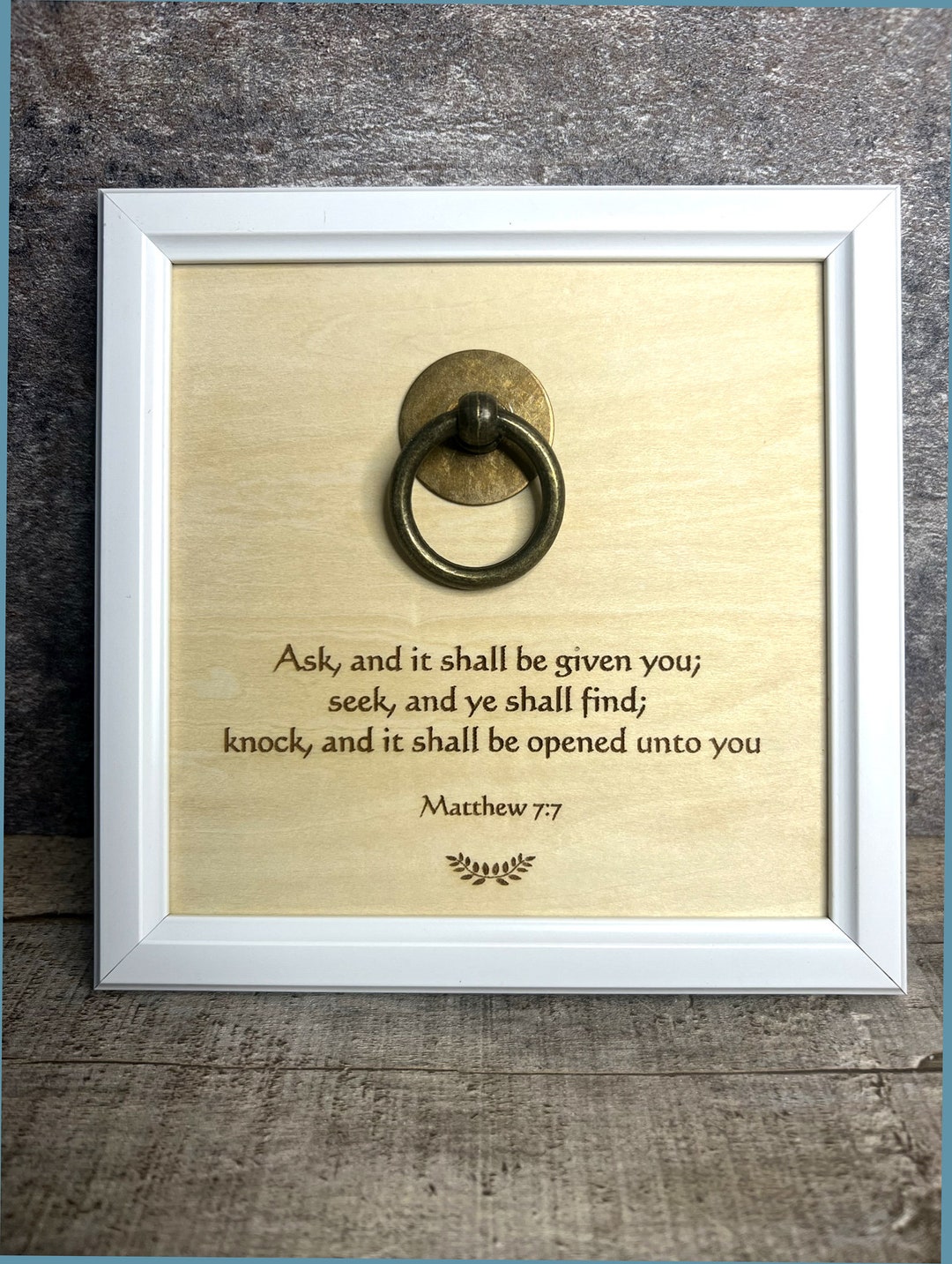 Knock and It Shall Be Opened, Matthew 7:7, Knock and Open - Etsy