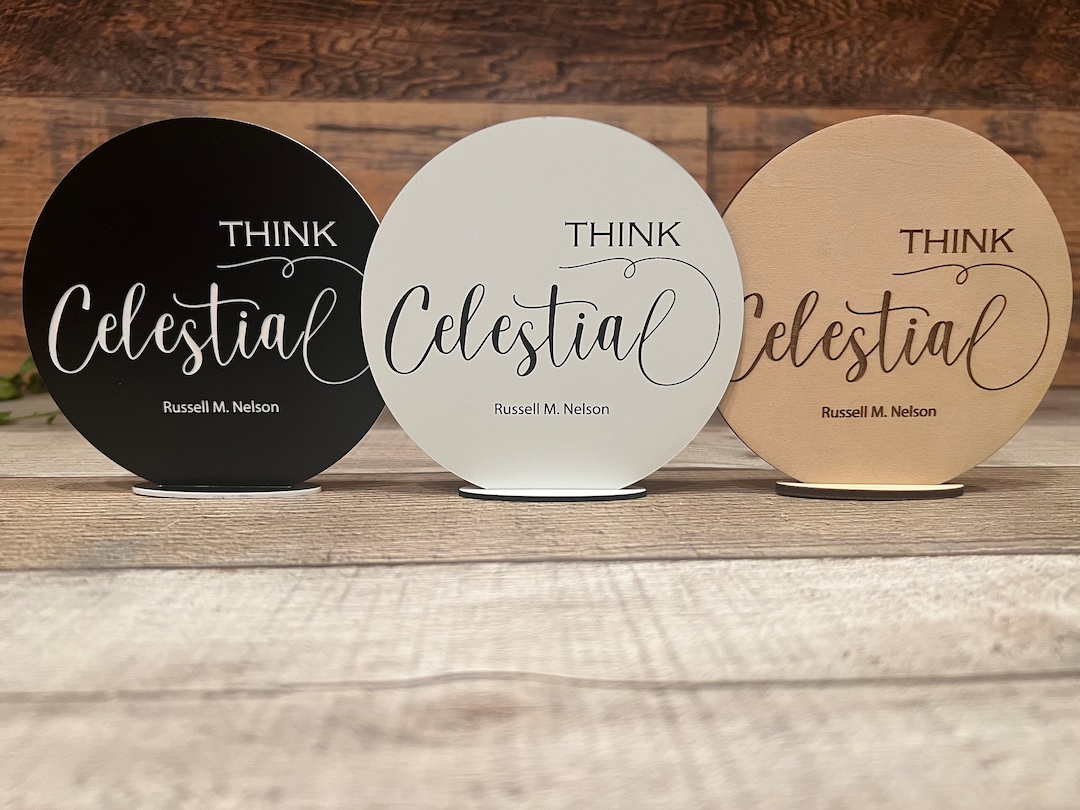 Think Celestial, 4-inch Diameter Think Celestial Stand-up Signs, 1,75 ...